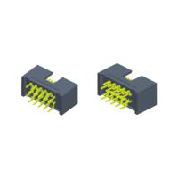 China 3.0Amps Double Row Pin Header 2.54 Mm Pitch Connector Straight type for sale