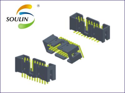 China SMT Gold Plated Box Header Connector 2.54mm Pitch Waterproof for sale