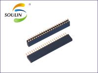 China Gold Plated Female Header Connector Single Row Straight H4.3 for sale