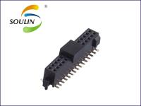 China Dual Row SMT H3.9 90 Degree Female Header Column Fool Proof Design for sale