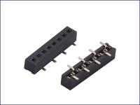 China 1.27mm Pitch Waterproof Gold Plated Female Header Single Row SMT H2.0 for sale