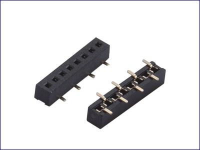 China 1.27mm Pitch Waterproof Gold Plated Female Header Single Row SMT H2.0 for sale