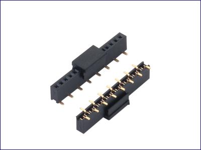 China 1.27mm Pitch Waterproof Gold Plated Female Single Row SMT Header H4.3 Right Front Left Rear with Cap for sale