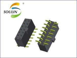 China 1.27x2.54mm Pitch 8 Pin Dual Row Female Header PCB Connector for sale