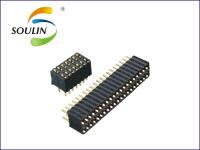 China Straight H5.0 Female Header Connector 1.27x2.54mm Pitch Y Type 0.75A for sale