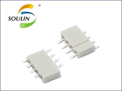 China 2.0mm Pitch Dual Row Female Header SMT H2.0 Brine White with Trough 0.75A 500V for sale