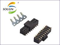 China 2.0mm Pitch Dual Row Female Header SMT H4.0 Waterproof with Cap 0.75A 500V for sale