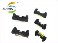 China Waterproof Gold Plated Ejector Header Dual Row Right Angle PC2.5 2.54mm Pitch 3A for sale