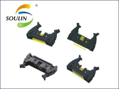 China Gold Plated Ejector Header Dual Row Straight Right Angle 2.54mm Pitch for sale