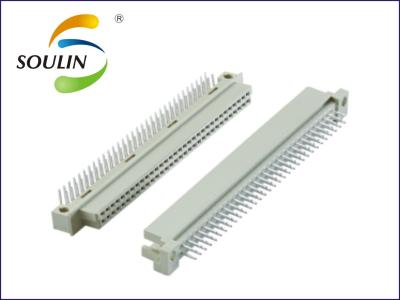China DIN 41612 H13.2 Right Angle Connector Dual Row 2.54mm Pitch 3A 1000V for sale
