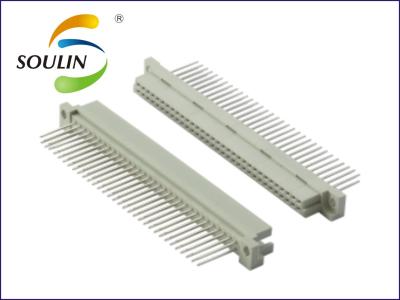 China PBT DIN41612 15 Pin 2 Row Straight Connector H11.5 PC13 PC14.35 2.54mm for sale