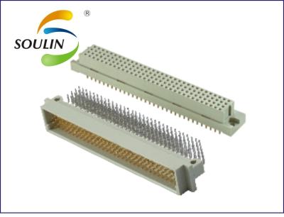 China DIN41612 128p Right Angle Pin Header Four Row Straight H11.5 PC3.0 for sale
