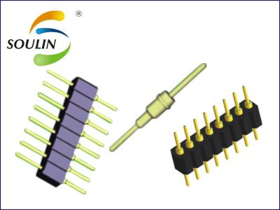 China Straight Round Pin Header Connector 1.778mm Pitch for sale