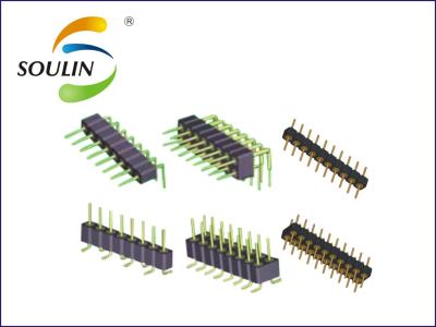 China 2.54mm Pitch Round Pin Header Connector Waterproof Dual Row for sale