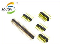 China Male H3.0 Round Pin Header Connector Straight Smt Right Angle for sale