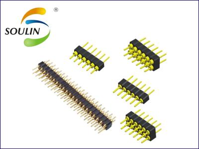China Male H3.0 Round Pin Header Connector Straight Smt Right Angle for sale