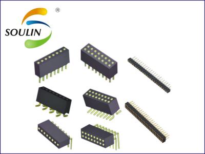 China 80 Pins 1.27mm Female Pin Header Connector Single Row Dual Row for sale