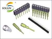 China Plastic Straight H3.0 Round Pin Header Connector 1.778mm Pitch for sale