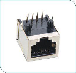 China Nickel Rj45 Jack Connector Single Port for sale