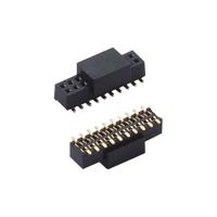 China Dual Row Waterproof 2.0mm Pitch Female Header SMT H4.3 U-Type with Column 0.75A for sale