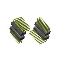 China PA9T Waterproof through hole pin header 1.0mm Pitch Right Angle for sale