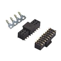 China 2.0mm Pitch Dual Row Female Header SMT H4.3 O-Type Terminal 0.75A 500V for sale