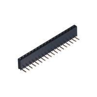 China 1.27mm Pitch Waterproof Gold Plated Female Header Single Row Straight Customized 0.75A for sale