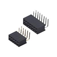 China PA9T 1.27mm Female Header Connector Single Row Right Angle H3.4 for sale