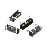 China Plastic Right Angle PC3.2 Ejector Pin Header 1.27mm Pitch 2-4 Row Connector for sale