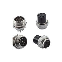 China M16 4P Waterproof Aviation Plug Connector Female Welding Wire 3A 500V for sale