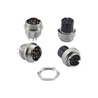 China T373J M12 3 Pin Aviation Plug Connector Black Waterproof Zinc Alloy Shell 5A for sale