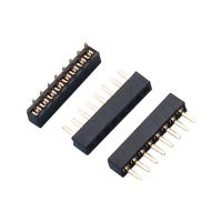 China Single Row Straight L17.8 Round Pin Header Connector 2.54mm Pitch for sale