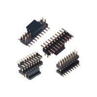 China Black PCB 40 Pin Right Angle Header 2.0mm Pitch Single Row for sale