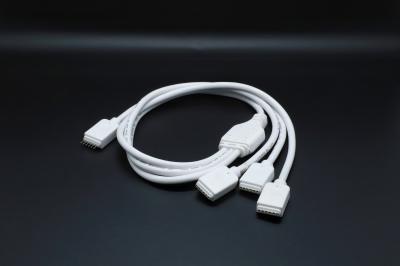China LED One To Three Head Adapter Terminal Wiring Harness For Aircraft Black PCB for sale