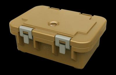 China Insulated GN Food Pan Carrier Top Loading 24L PE Rotomolded 655x455x260mm for sale