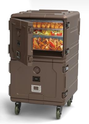 China Insulated Food Transport Cart 300L Double Compartment PE PU Coffee for sale