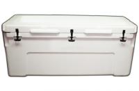 China 150 Liter Roto Molded Plastic Cooler Heavy Duty Insulated Ice Box for Fishing Hunting for sale