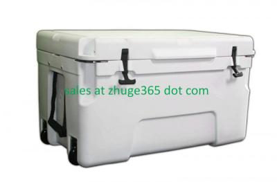 China 50L Rotomolded Plastic Ice Cooler Box for Fishing Hunting Outdoor 3-7 Day Ice Retention for sale