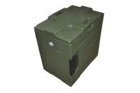 China Durable Green 90Litre Front Loading Insulated Food Pan Carrier for sale