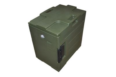 China Durable Green 90Litre Front Loading Insulated Food Pan Carrier for sale