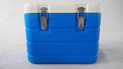 China 6L Blue Plastic Insulated Ice Box Cooler 72H Cold Hot Retention Portable Outdoor Camping for sale