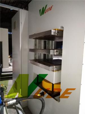 China Melamine Impregnated Paper Lab Press Machine Frame Style Two Layer PLC Control for sale
