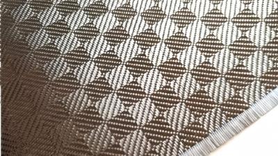 China Customizable Carbon Fiber Jacquard Fabric with Integrated Structure and Premium Aesthetic for Automotive and Luxury Goods for sale