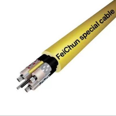 China Type (O)TMCETMPU 6/10kV to 14/25kV Three Conductor Round Portable Trailing Cable For Material Handling Transportation for sale