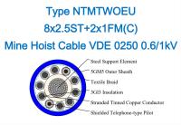 China Type NTMTWOEU 8x2.5ST+2x1FM(C) Mine Hoist Cable VDE 0250 0.6/1kV for sale