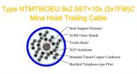 China Type NTMTWOEU 8x2.5ST+10x (2x1FM)C Mine Hoist Trailing Cable for sale