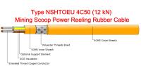 China Type NSHTÖU 4C50(12 kN) Mining Scoop Power Reeling Rubber Cable for sale