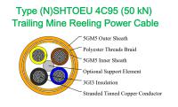 China Type (N)SHTOEU 4C95 (50 kN) Trailing Mine Reeling Power Cable for sale