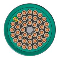 China High Speed Drum Reeling Highly Abrasion-Resistant Polyurethane Cable For Electric Drive Reel With Speeds Up To 200 M/Min for sale
