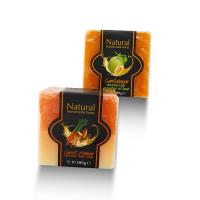 China ISO Handmade Bath Soap Cantaloupe And Carrot Almond Nutrition Tender Soap for sale